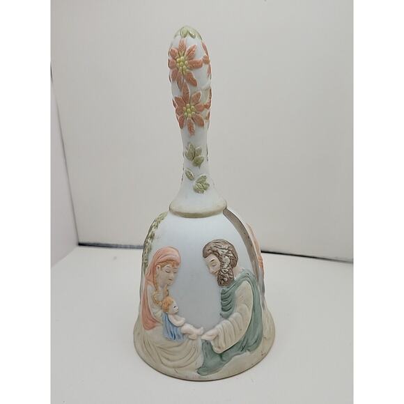 Lefton | Holiday | Vtg 982 Lefton China Porcelain Nativity Bell Geo Z ...